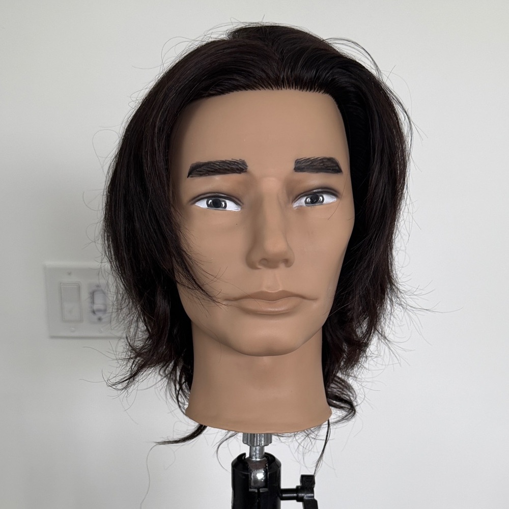 Samuel Pivot Point Mannequin ; Brown Hair Styling Man… - Gem